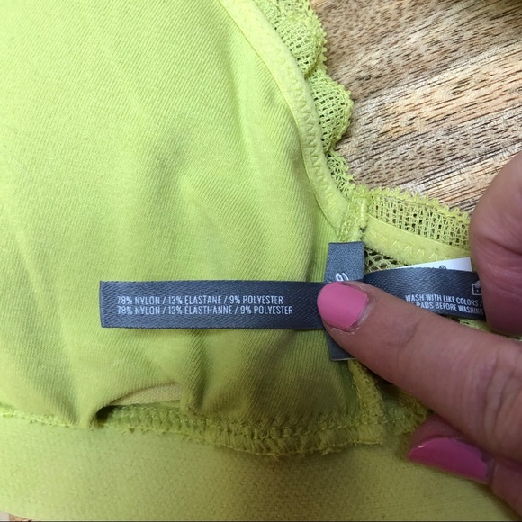 aerie | Intimates & Sleepwear | Aerie Lime Green Wonder Lace Padded ...